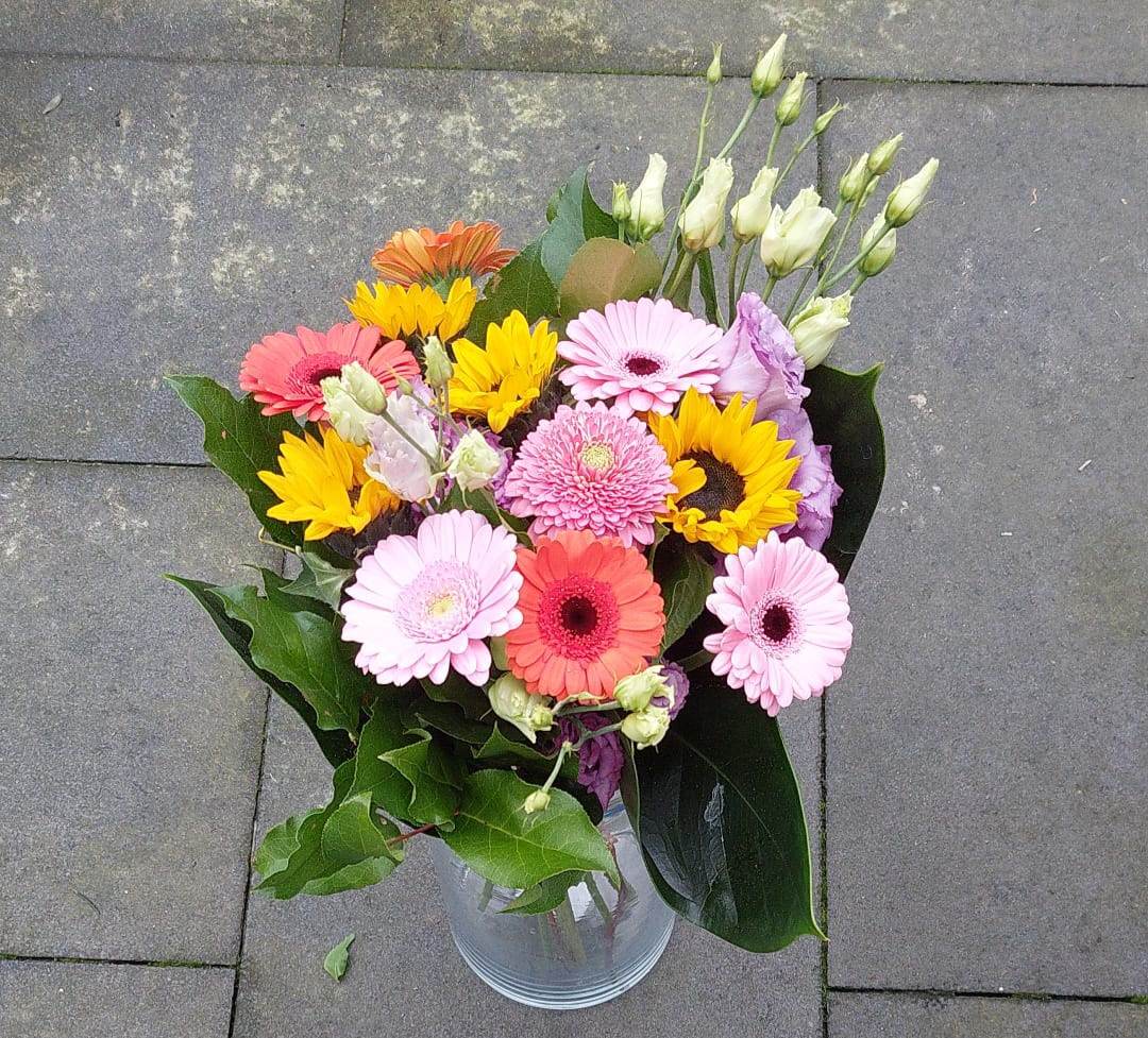 Vrolijk zomer boeket - De Gerberas